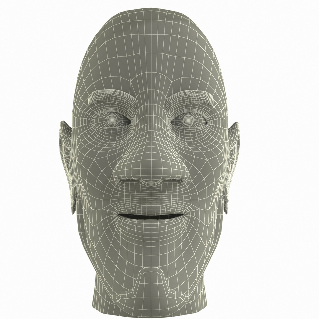 3d cartoon character faces model