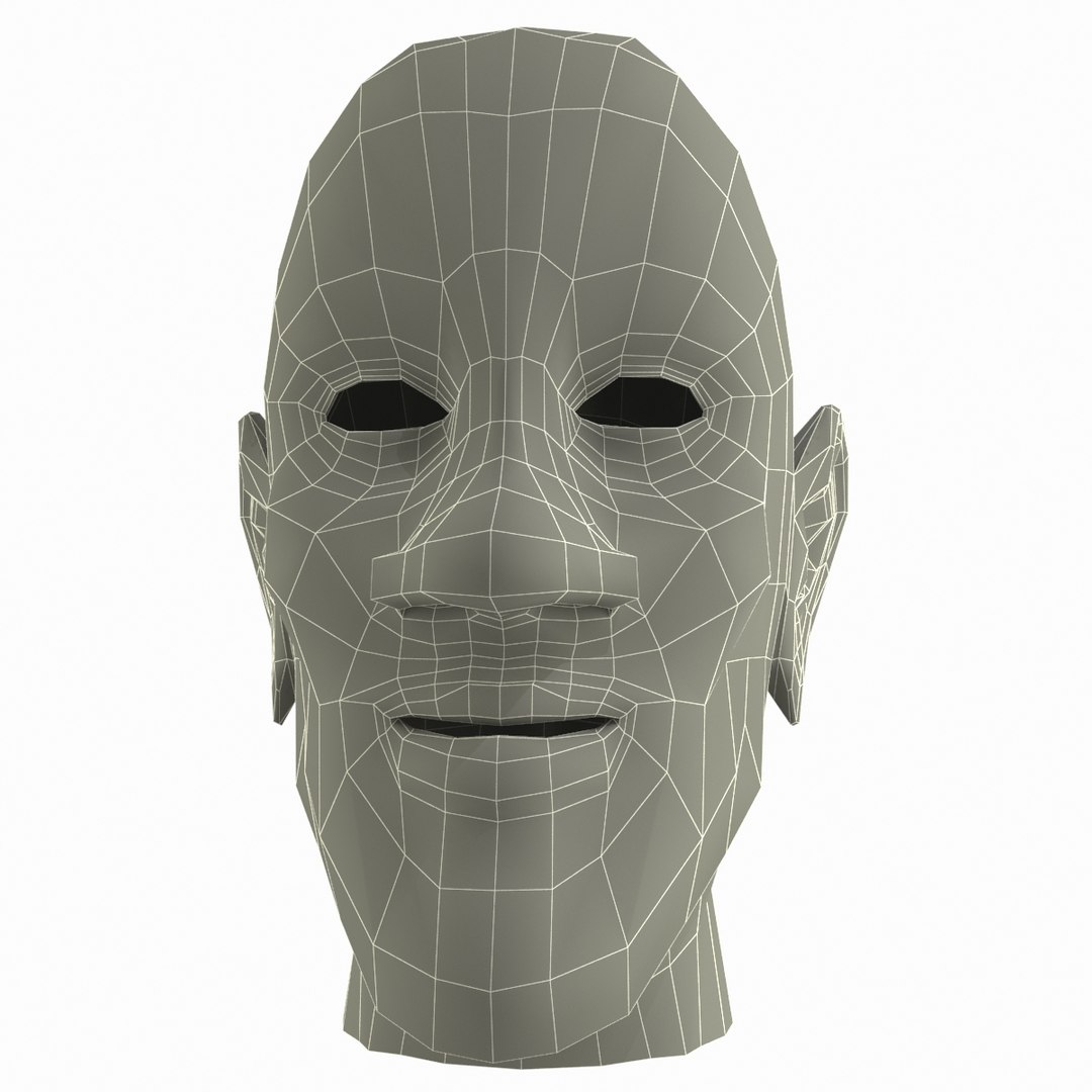 3d Cartoon Character Faces Model