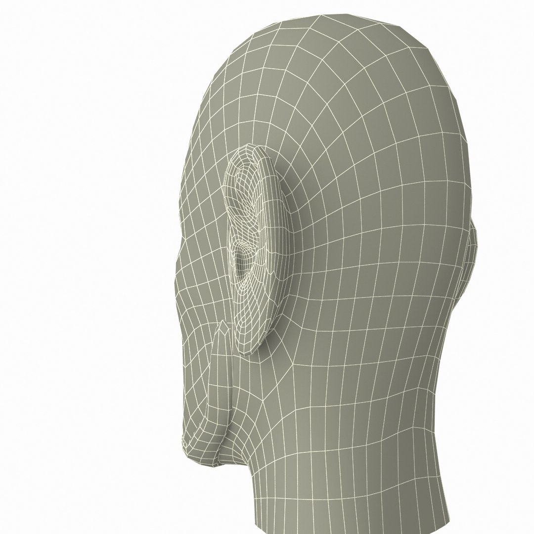 3d Cartoon Character Faces Model