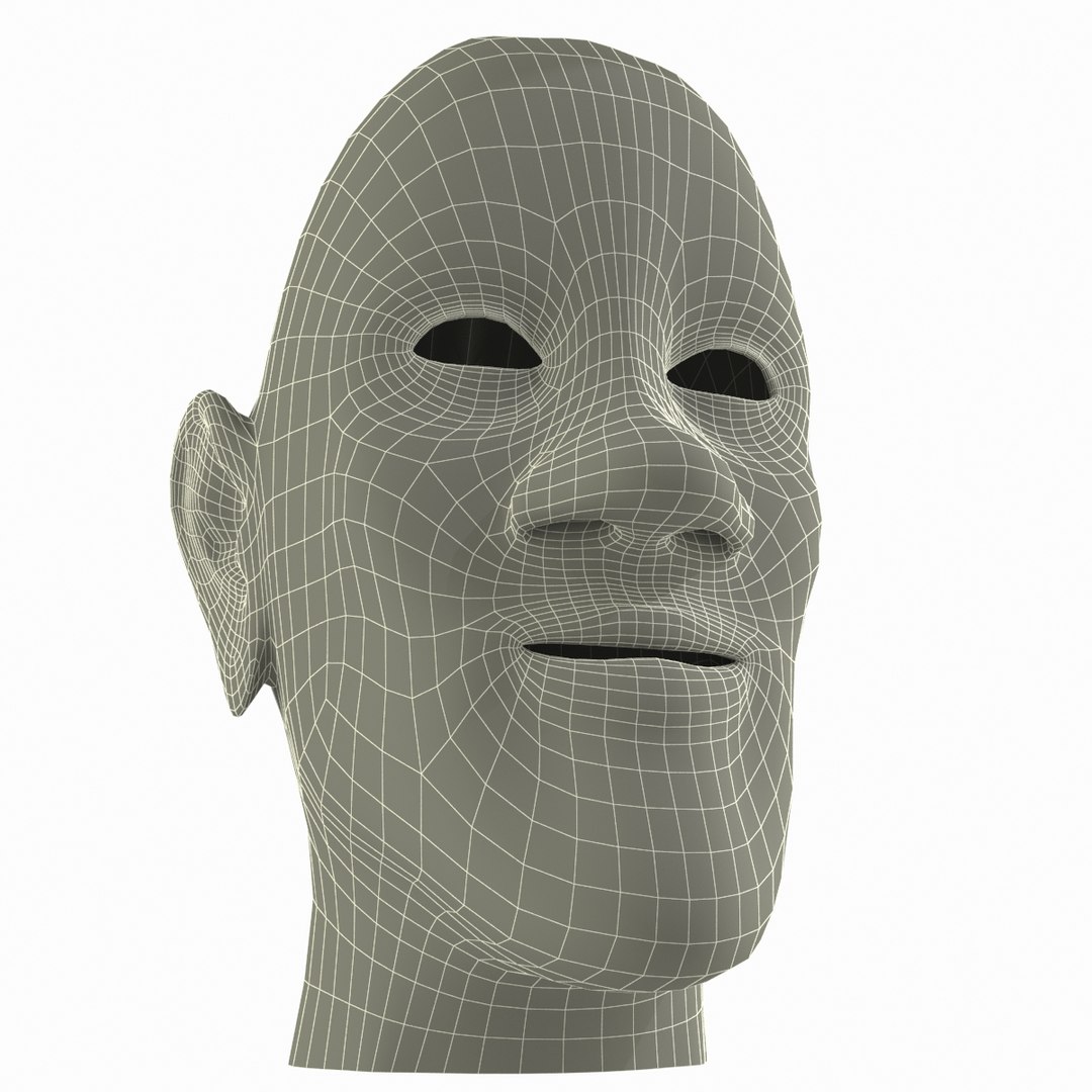 3d Cartoon Character Faces Model