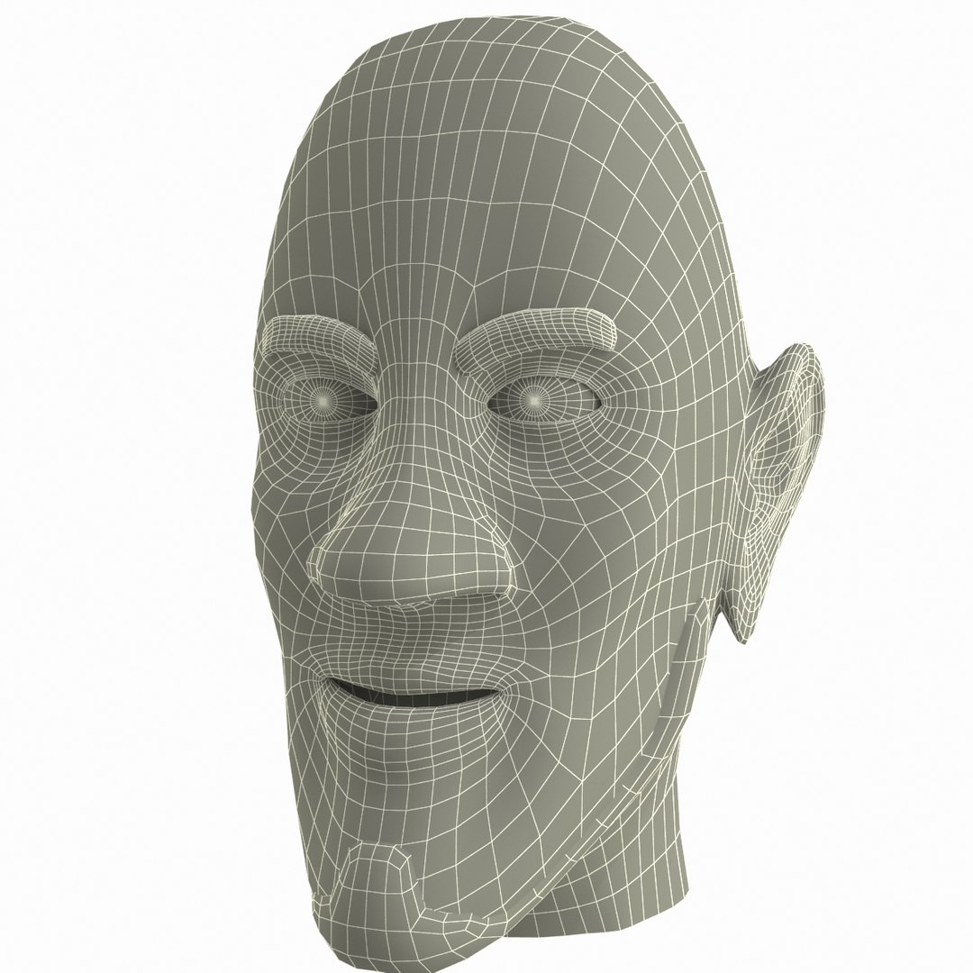 3d Cartoon Character Faces Model
