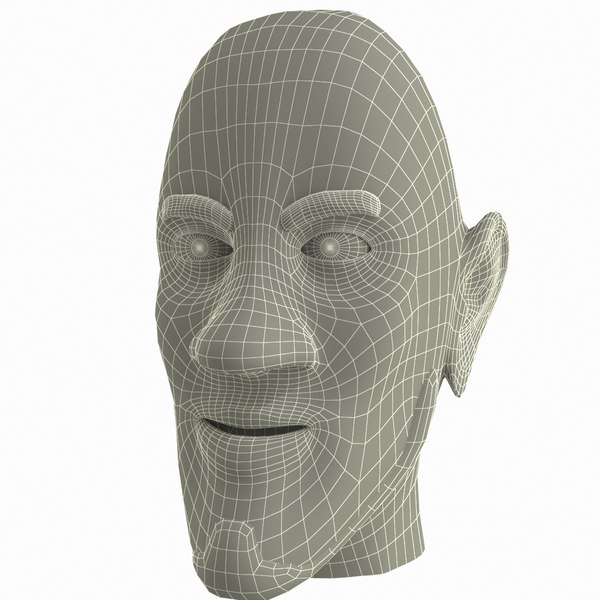 3d cartoon character faces model