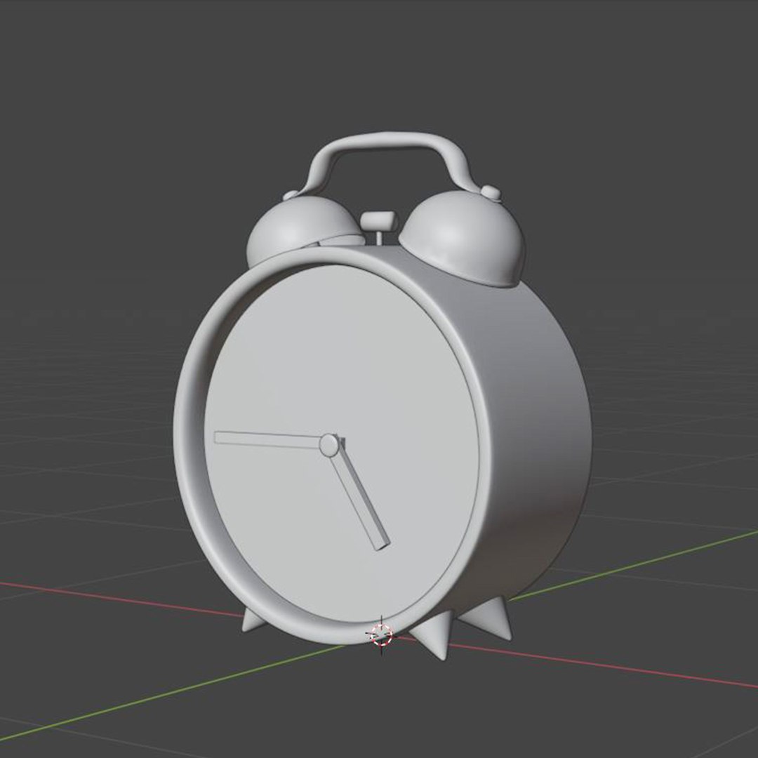 Alarm Clock Minimal 3D Model - TurboSquid 1587207