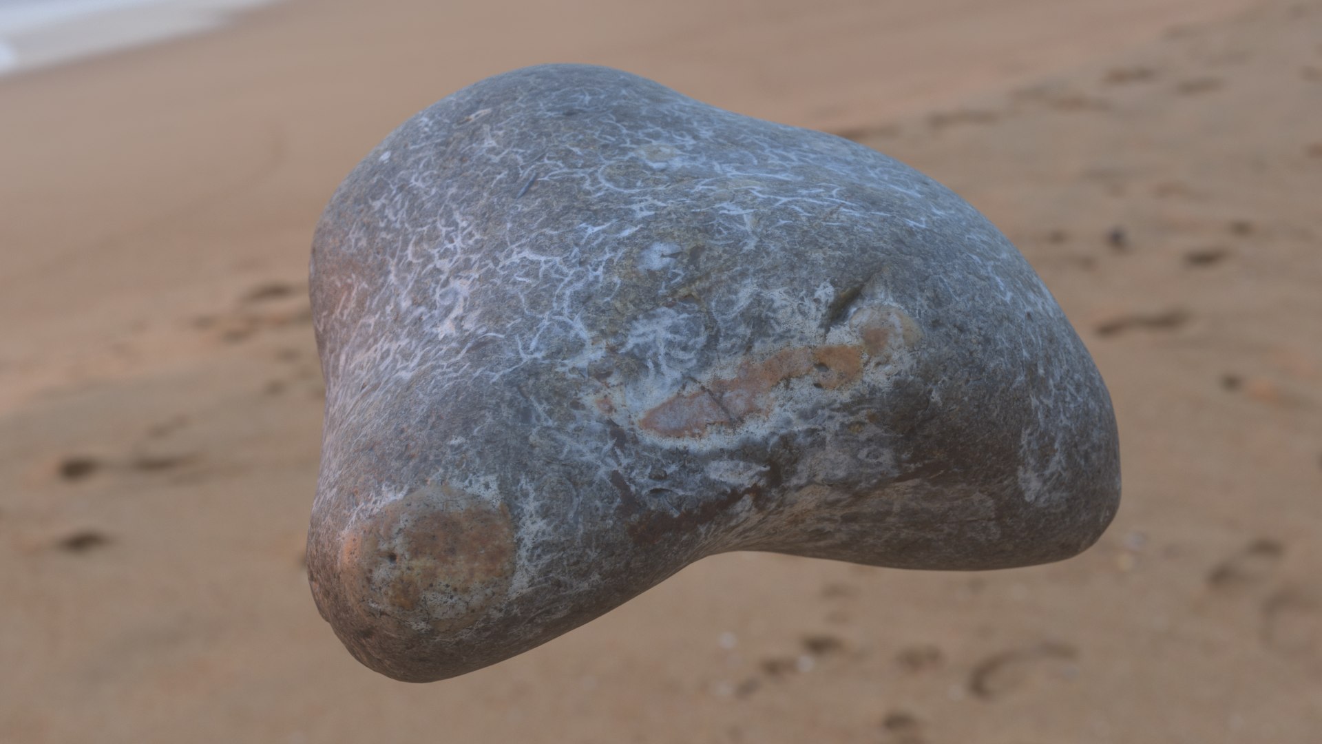 Round Flint Rock 03 Model - TurboSquid 1828899
