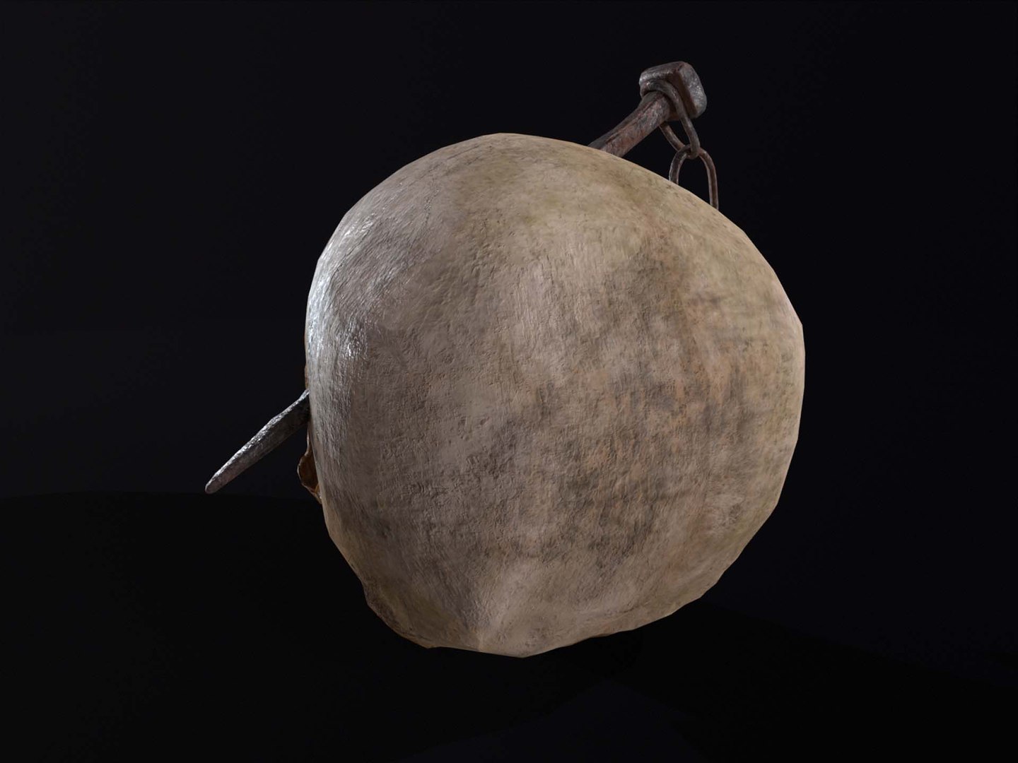 3D Old Impaled Skull - TurboSquid 2118412