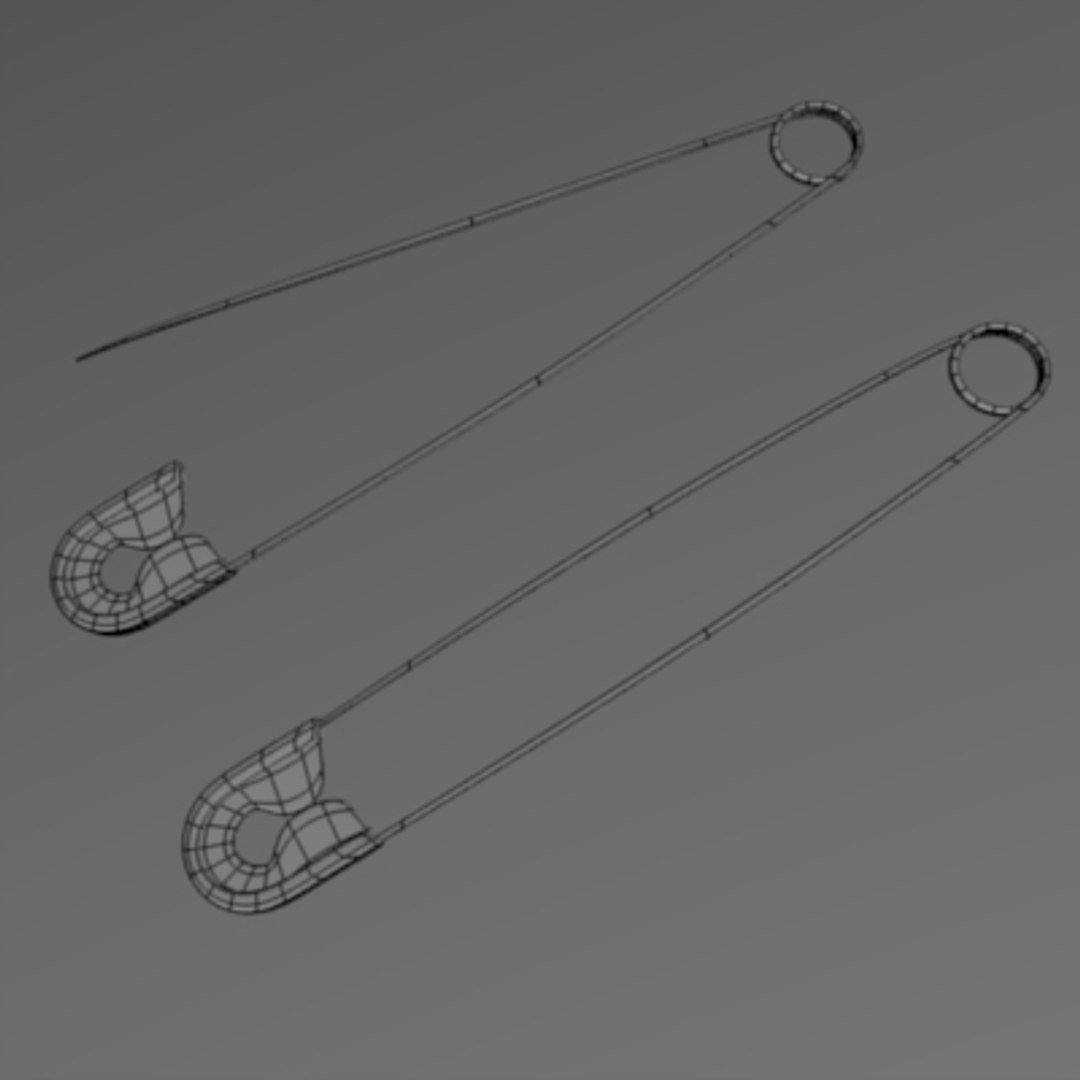Safety Pin 3d Lwo