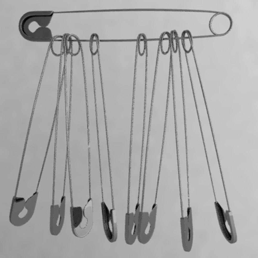 Safety Pin 3d Lwo