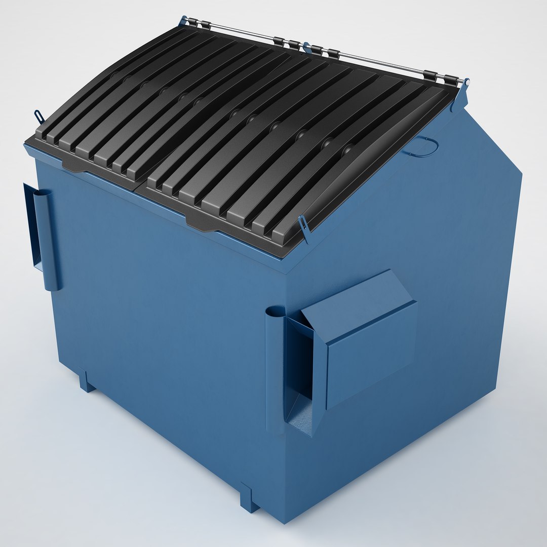 Garbage Steel Container 03 3D Model - TurboSquid 2379099