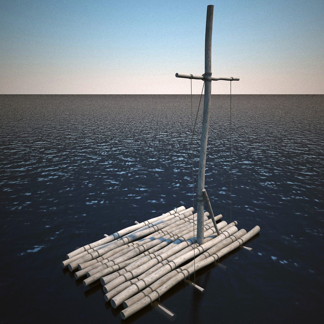 3d Rafts Set Modelled Model