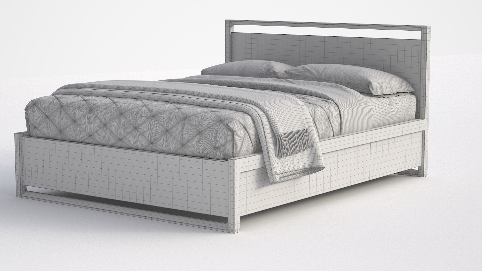 3D Model Matera Bed - TurboSquid 1879971