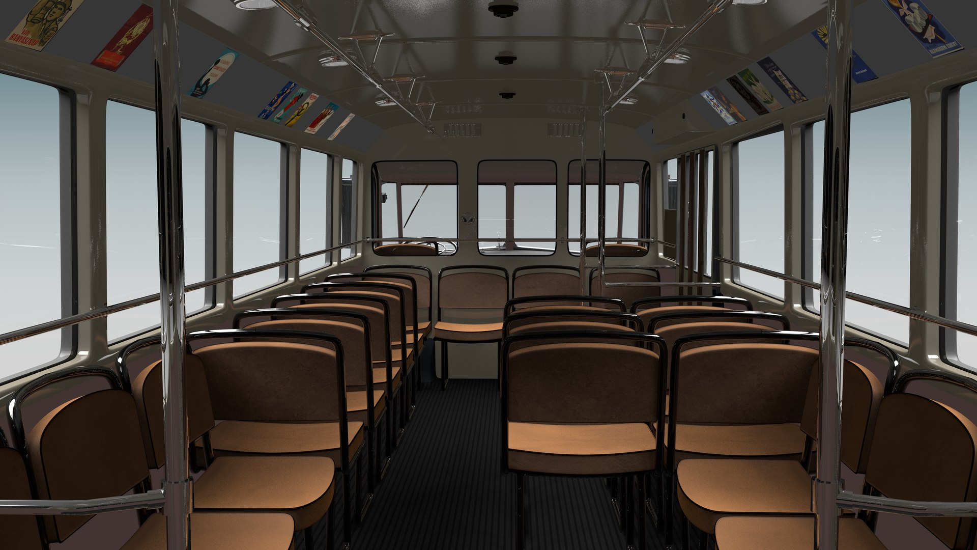 3D MAVAG TR5 Hungarian City Bus 1948 - TurboSquid 2030395