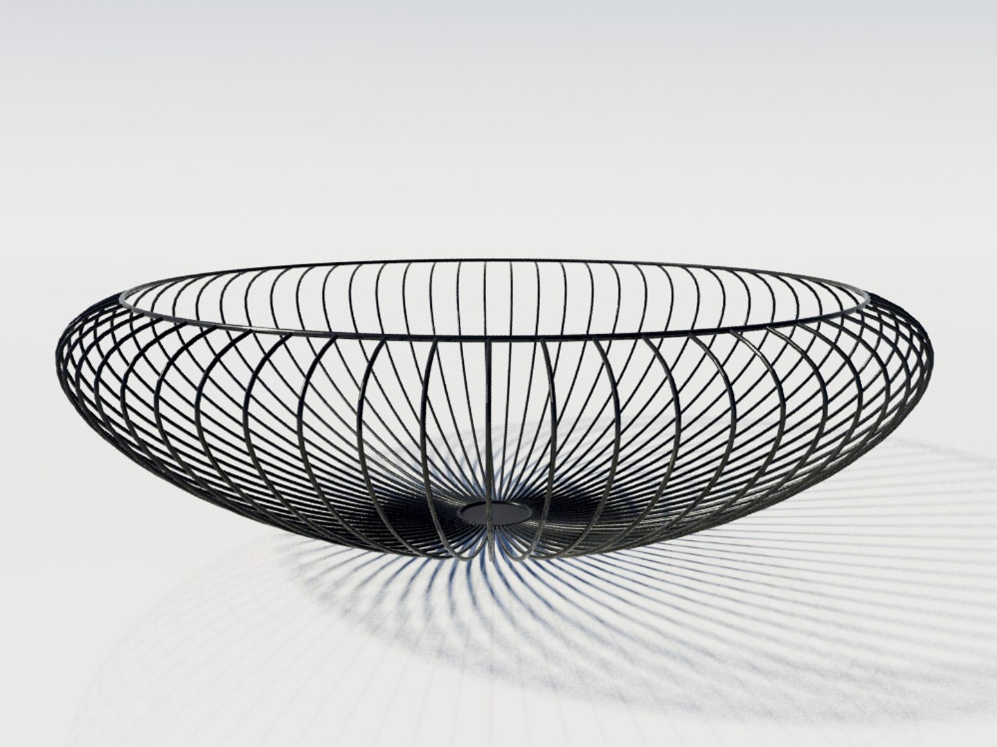 metal wire bowl 3d model