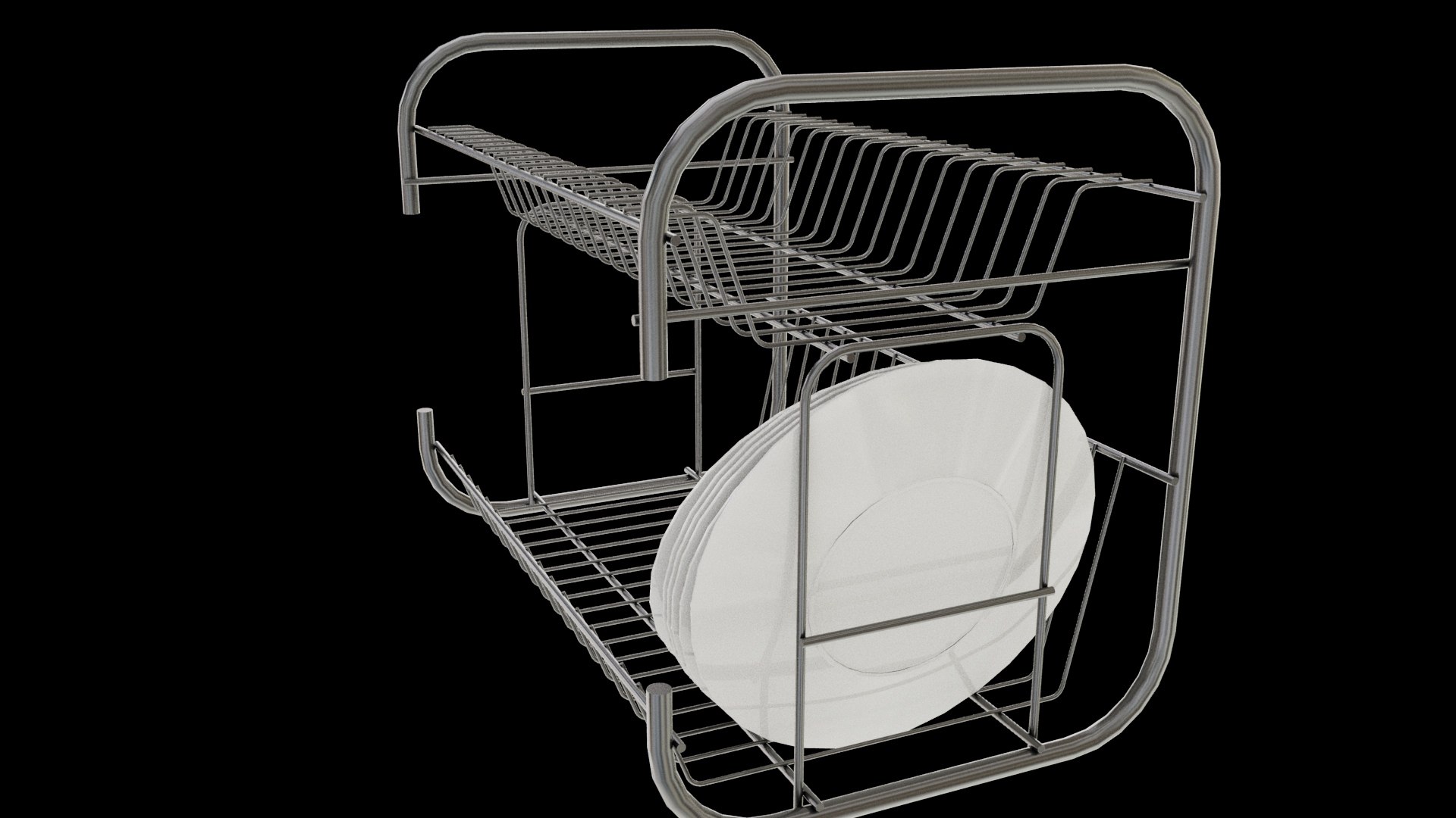 Plate Rack 3D model - TurboSquid 2107321