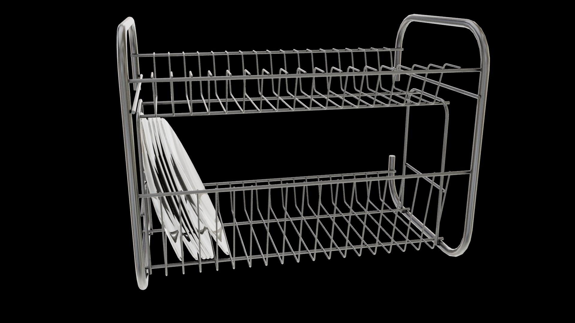Plate Rack 3D model - TurboSquid 2107321