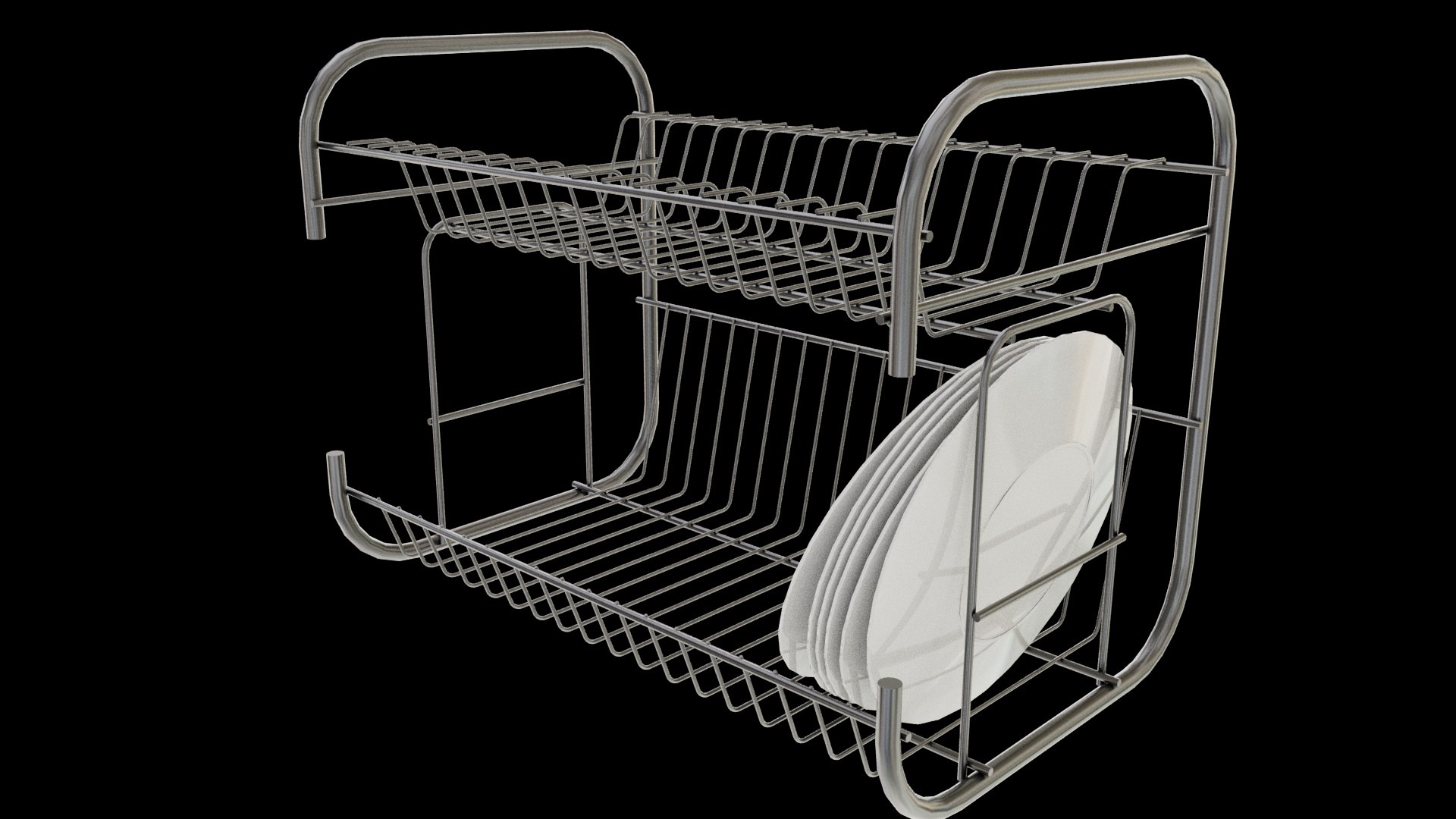 Plate Rack 3D model - TurboSquid 2107321