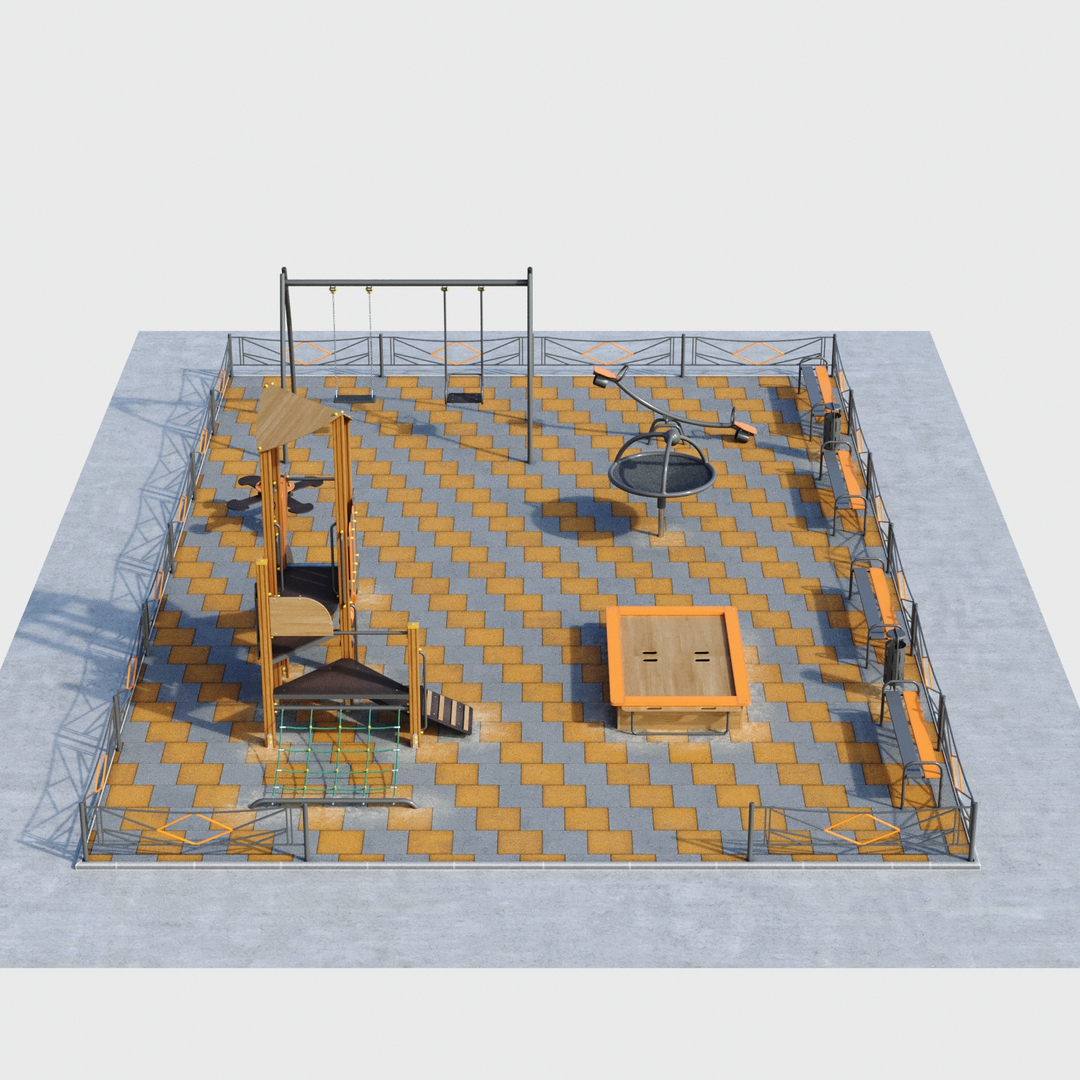 Children Playground Model - TurboSquid 1634217