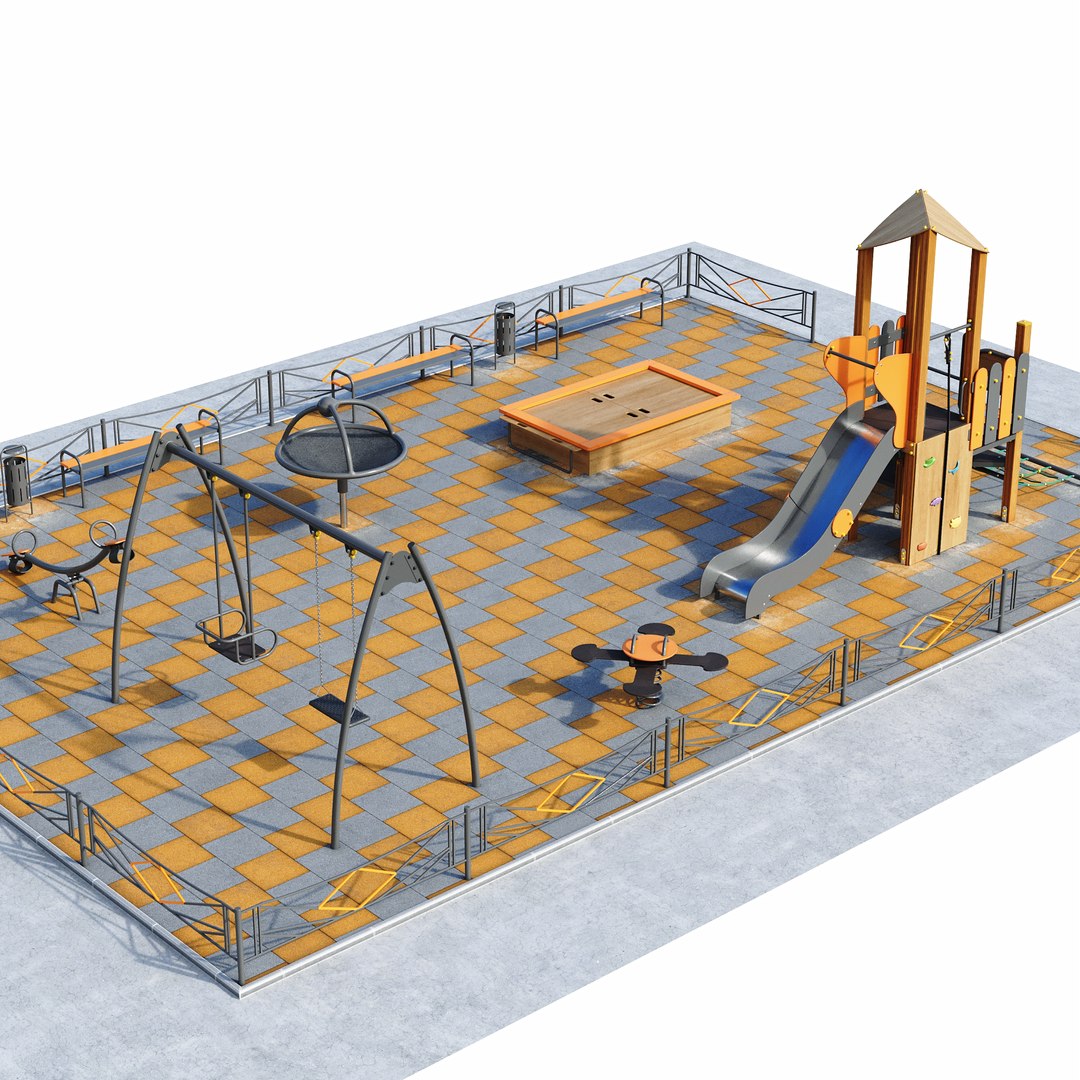 Children Playground Model - TurboSquid 1634217