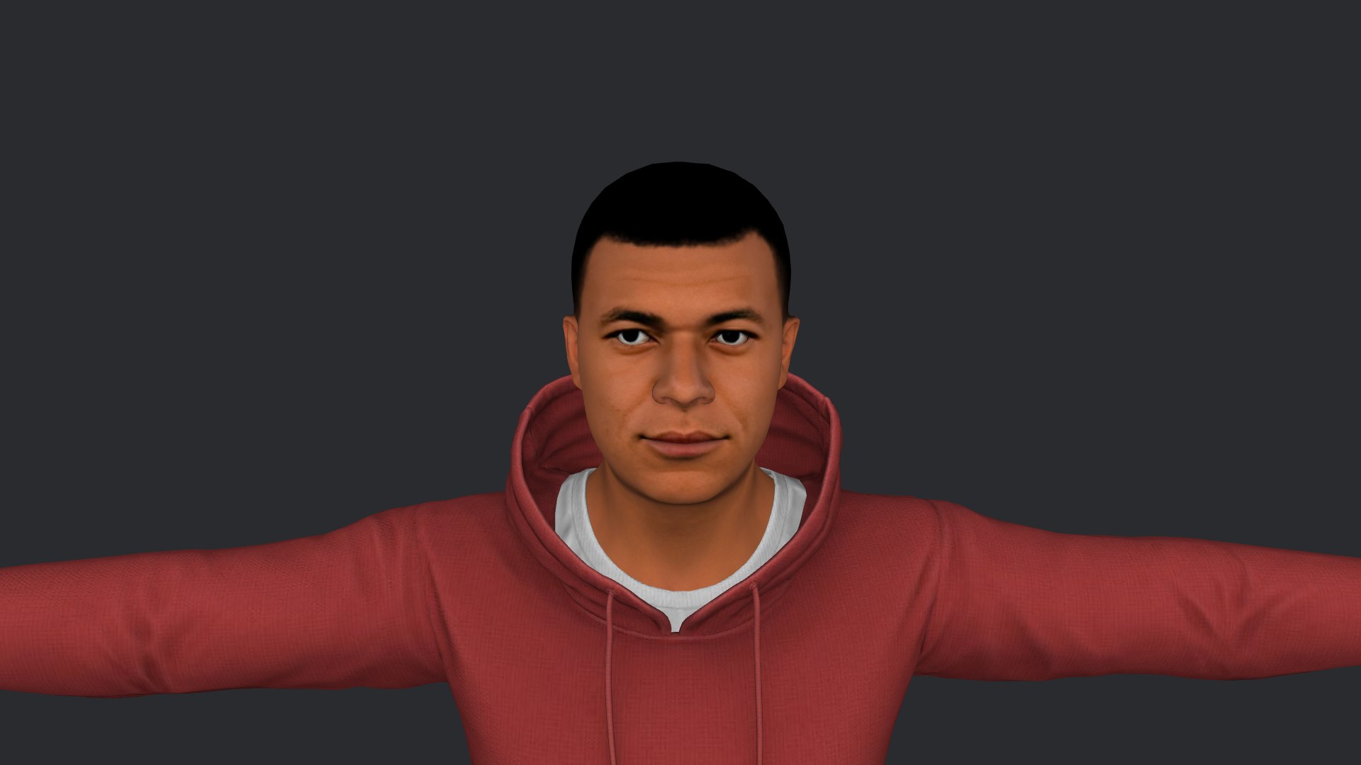 3D Kylian Mbappe Hyper Realistic Full Body Fully Rigged Character ...