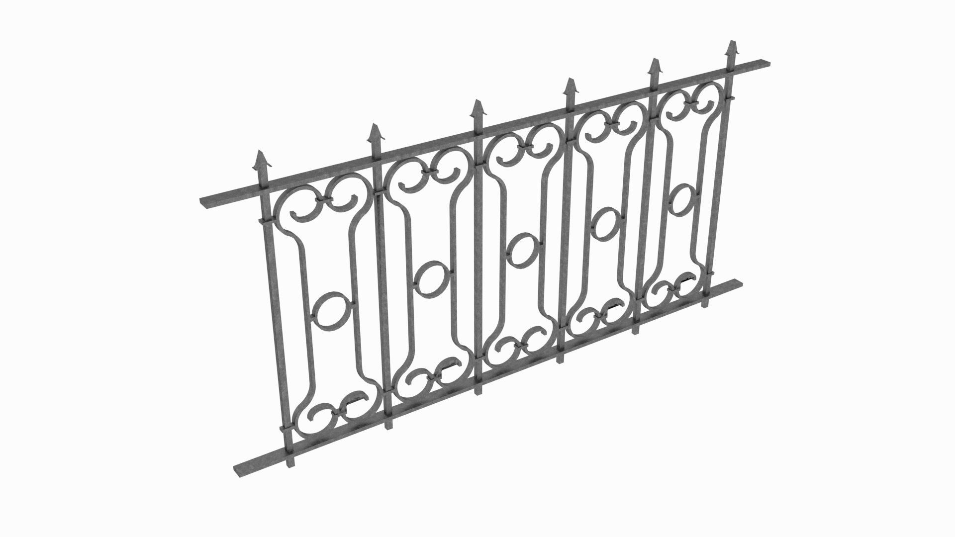 3D Wrought Iron 2 model - TurboSquid 1874705