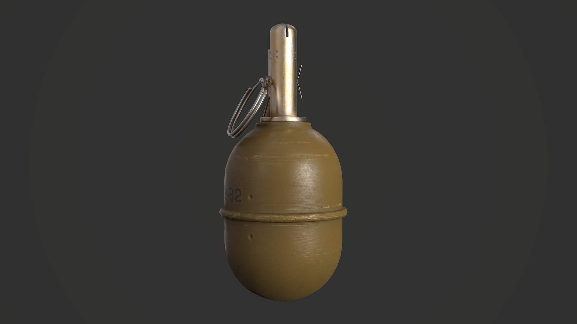 Grenade RGD-5 Game Ready PBR 3D Model - TurboSquid 1950248