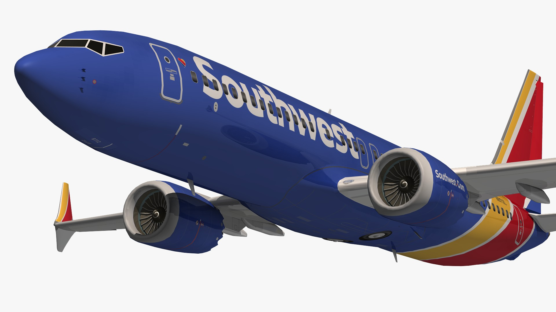 3D B737 Max 8 Southwest R model - TurboSquid 2061219