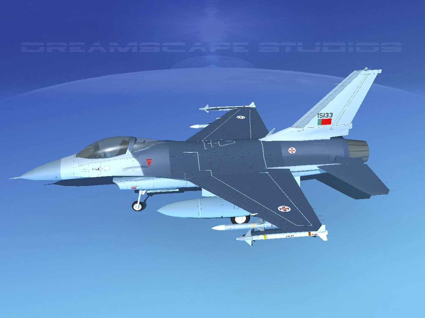 3D General F-16a Fighting Falcon - TurboSquid 1319993
