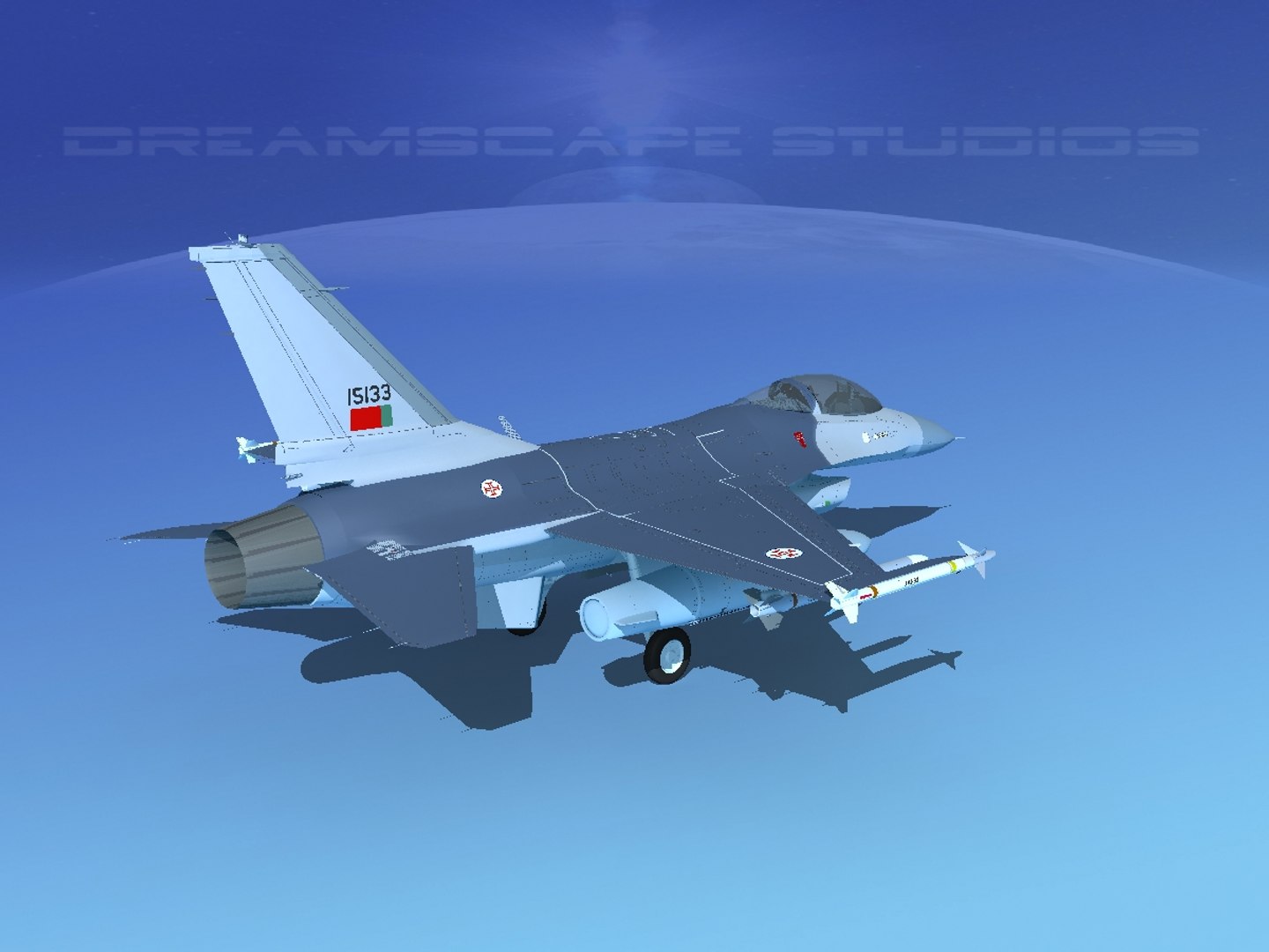 3D General F-16a Fighting Falcon - TurboSquid 1319993
