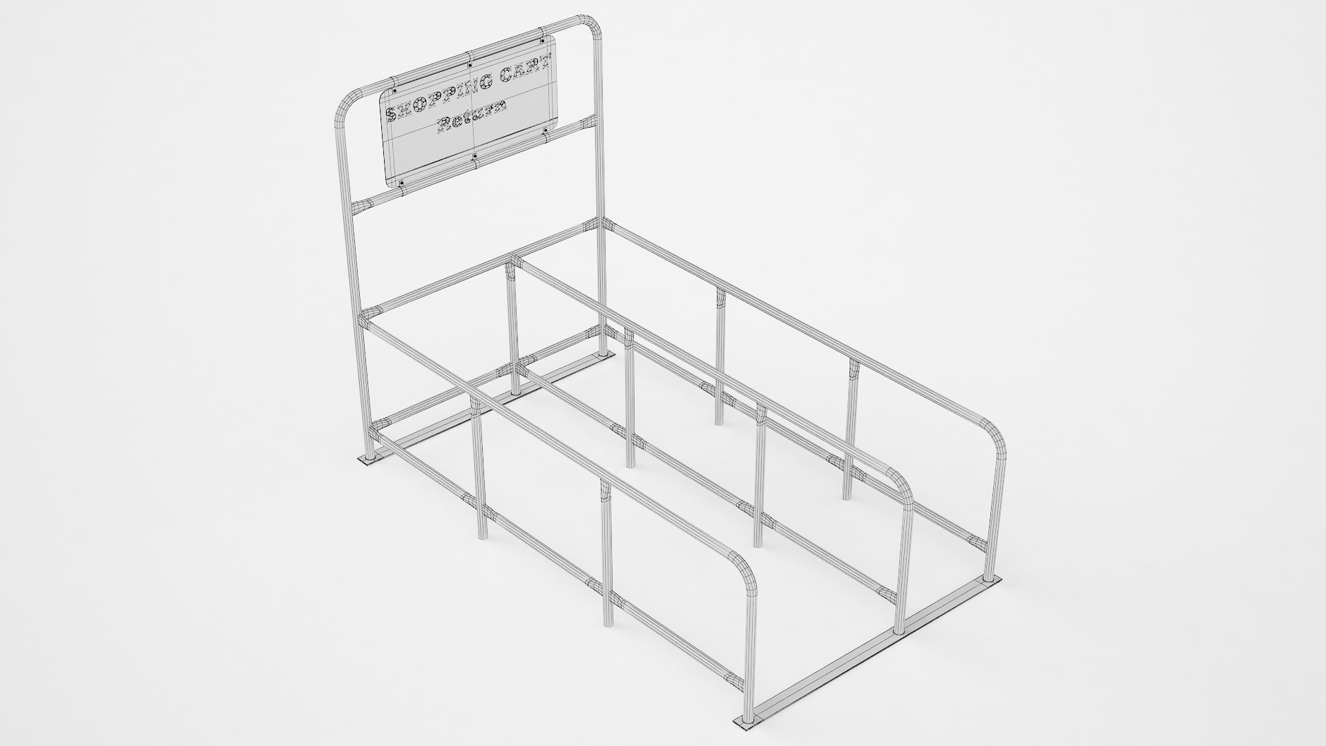 Shopping Cart Return 11 Model - TurboSquid 2033832
