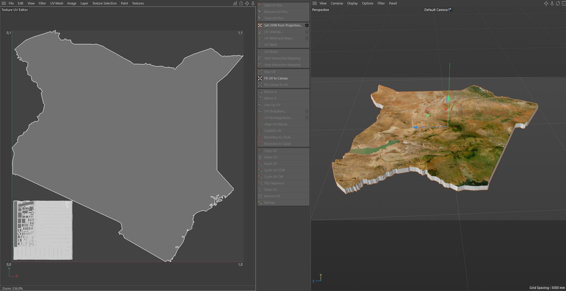 Kenya Terrain Map 3D - TurboSquid 2336215
