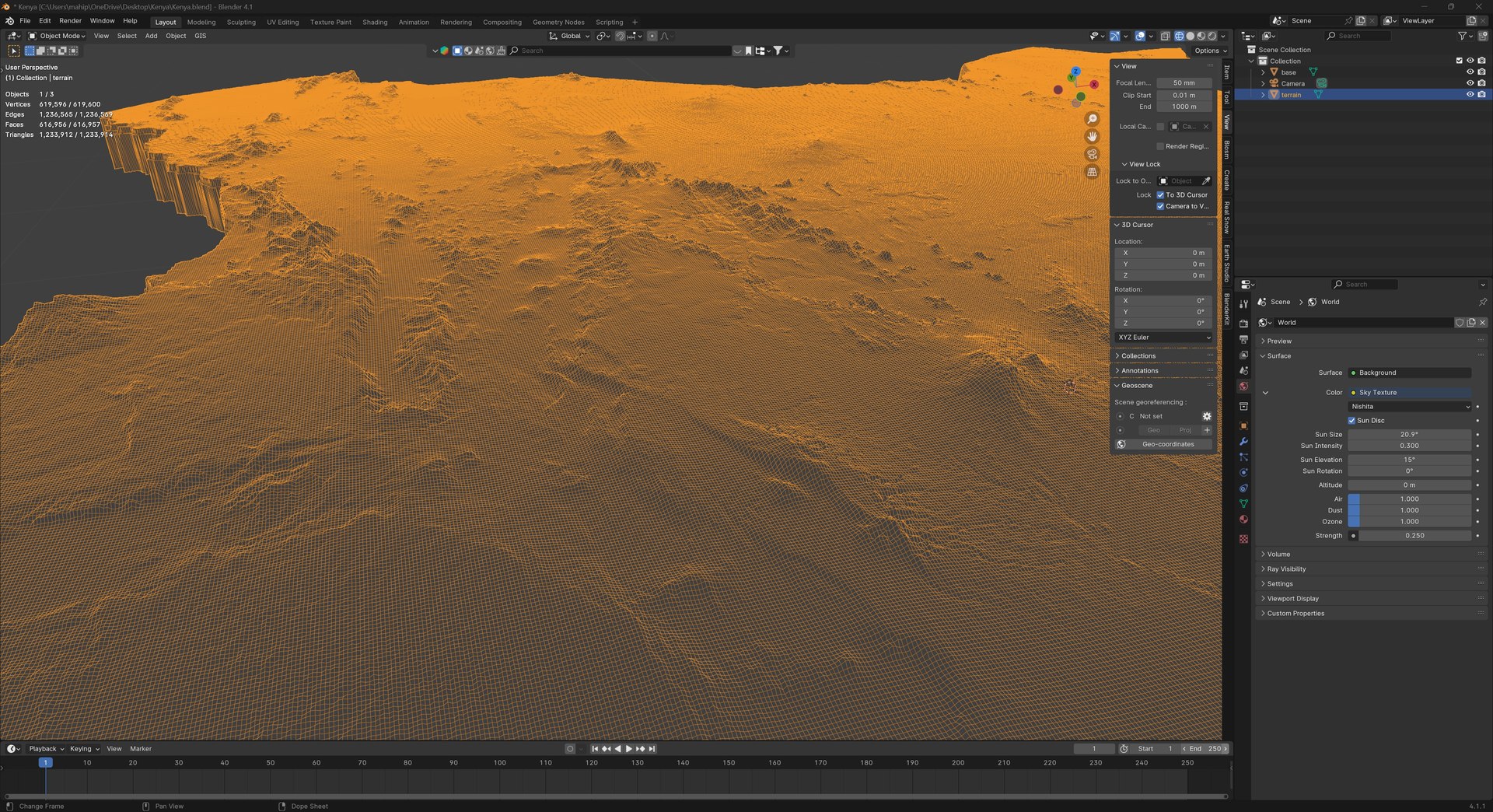 Kenya Terrain Map 3D - TurboSquid 2336215