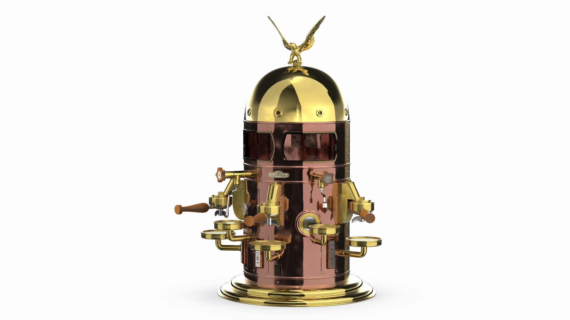 Elektra Belle Epoque Espresso Machine Bronze Model - TurboSquid 2446960