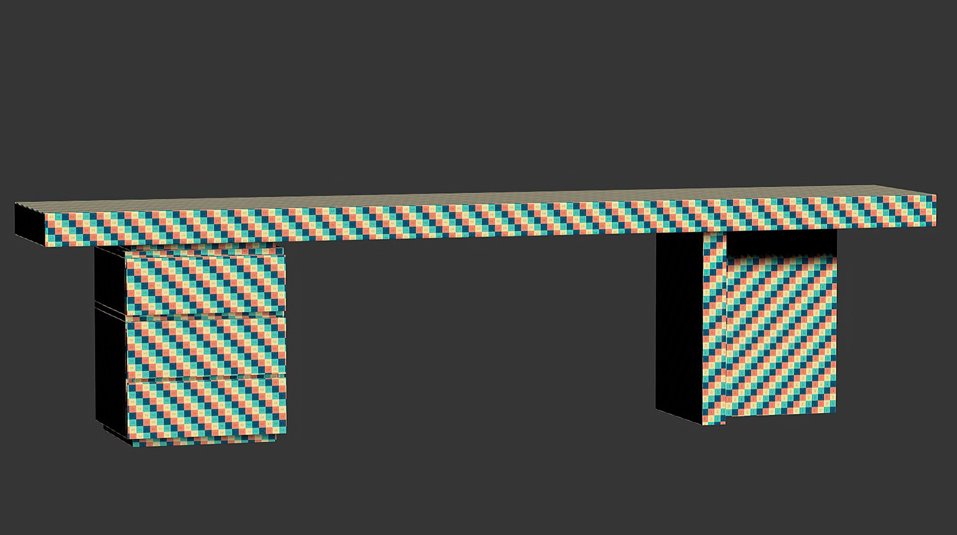 3D Ander Wooden Console By Bpoint Design Model - TurboSquid 2052965