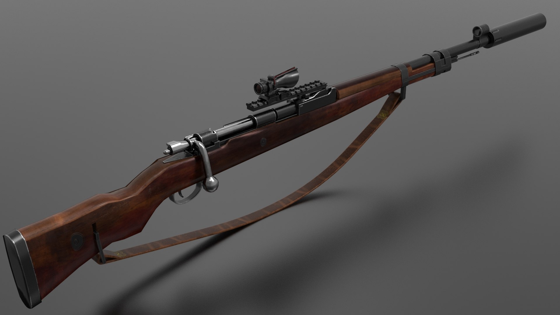 3D Kar98k Sniper Rifle Fps - Tps Model - TurboSquid 2406220