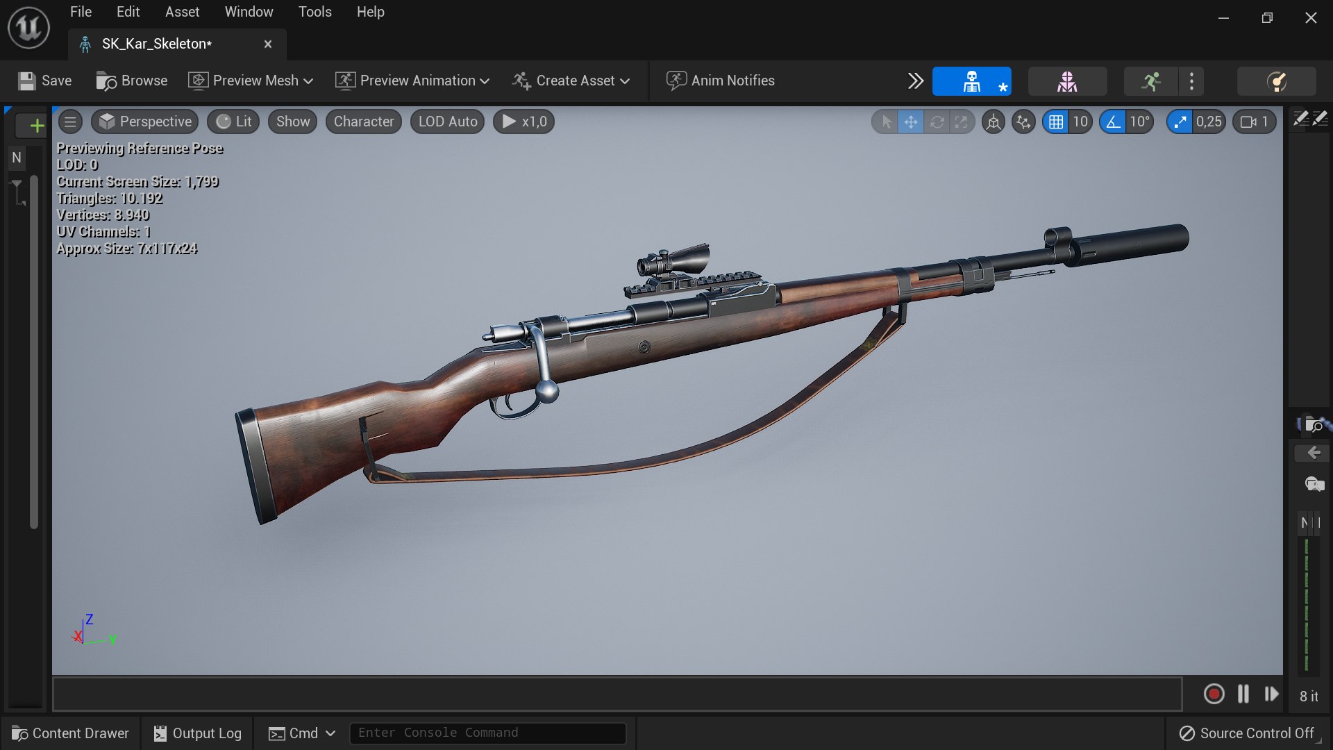 3D Kar98k Sniper Rifle Fps - Tps Model - TurboSquid 2406220