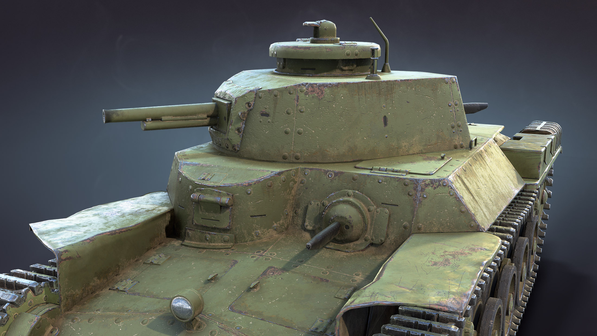 Type 97 chi-ha 3D - TurboSquid 1678870