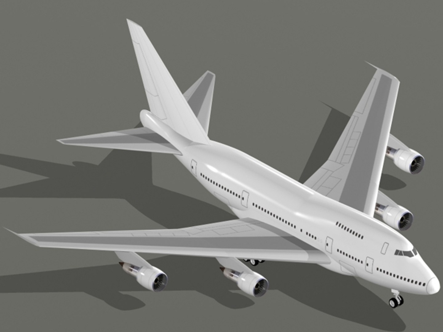 3d Boeing 747-sp 747 Sp Model