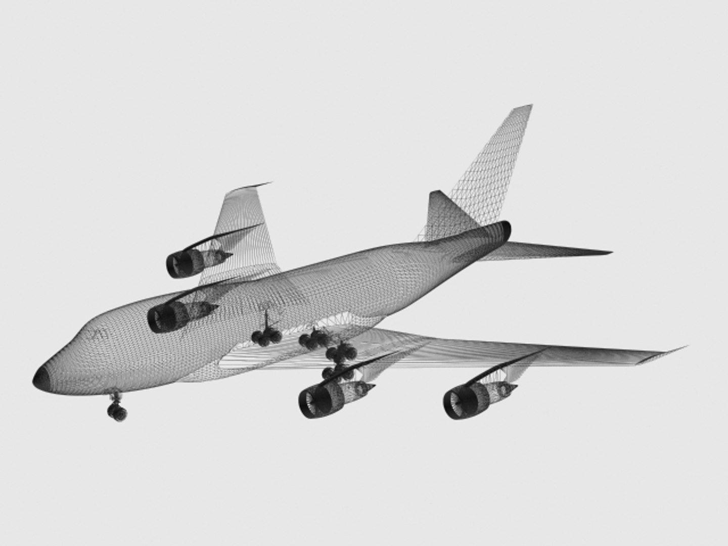 3d Boeing 747-sp 747 Sp Model