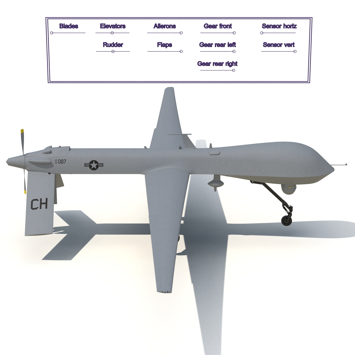 UAV Rigged 5 컬렉션 3D 모델 - TurboSquid 1487923