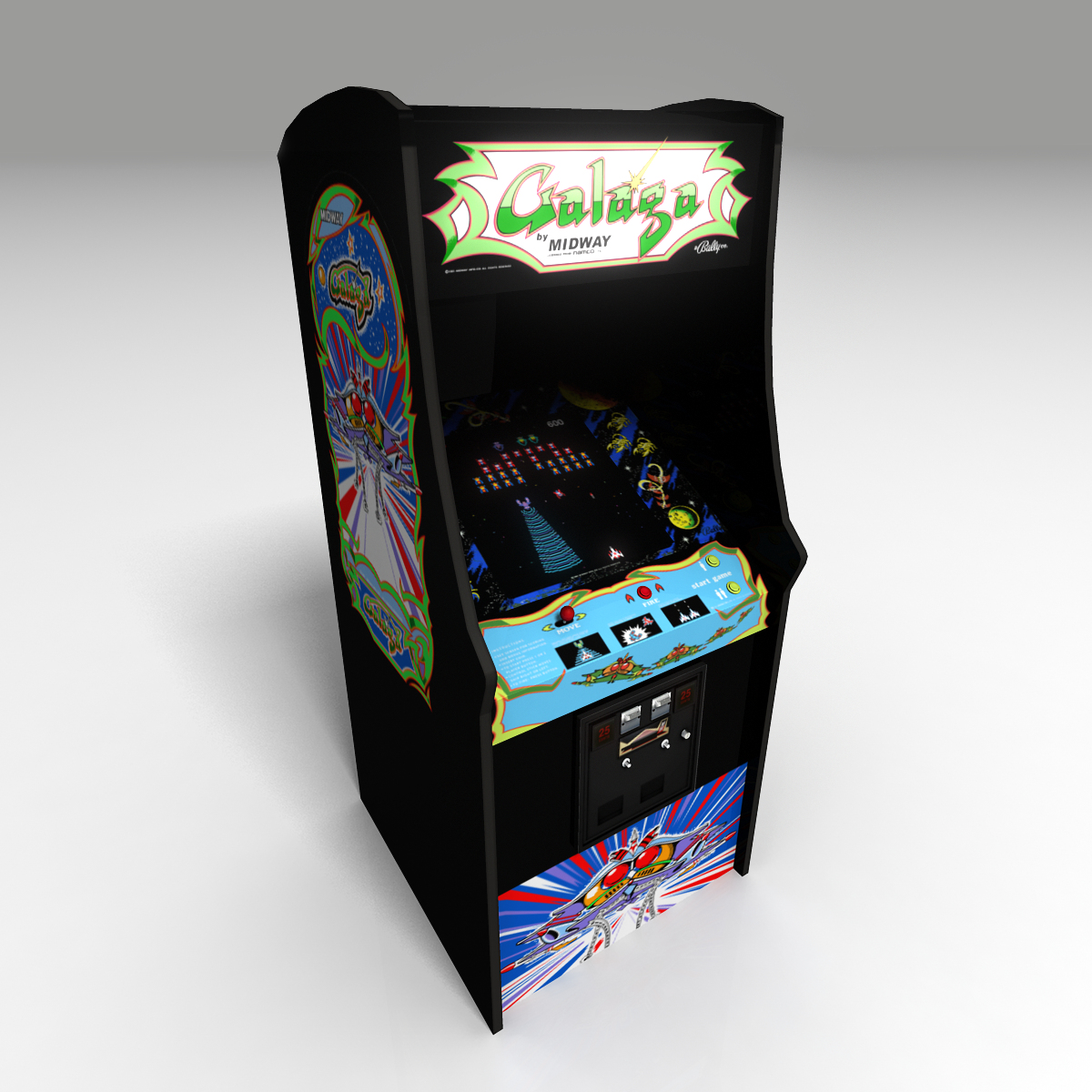 classic arcade 3d obj