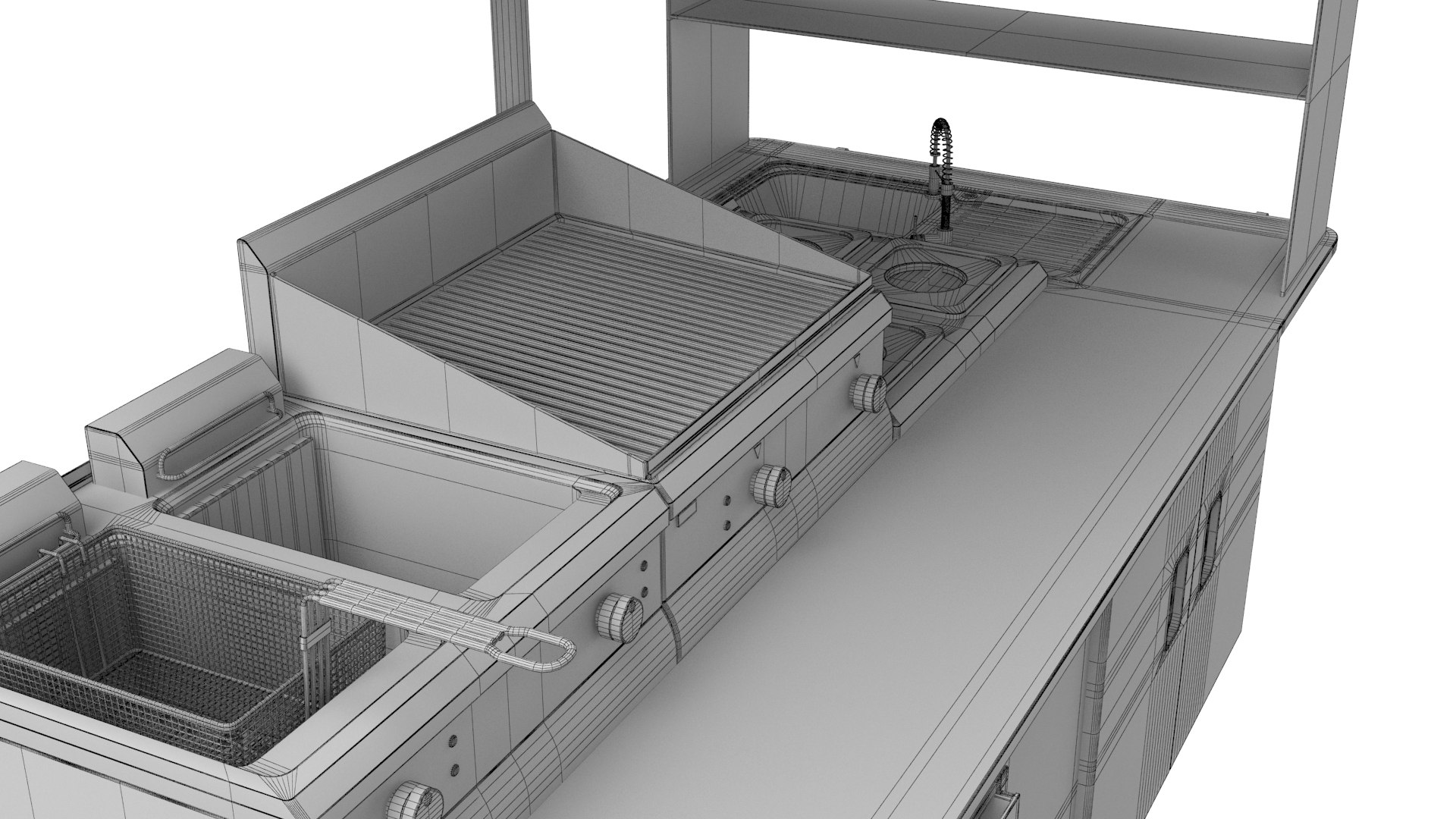 Food Cart 3D Model - TurboSquid 1512165