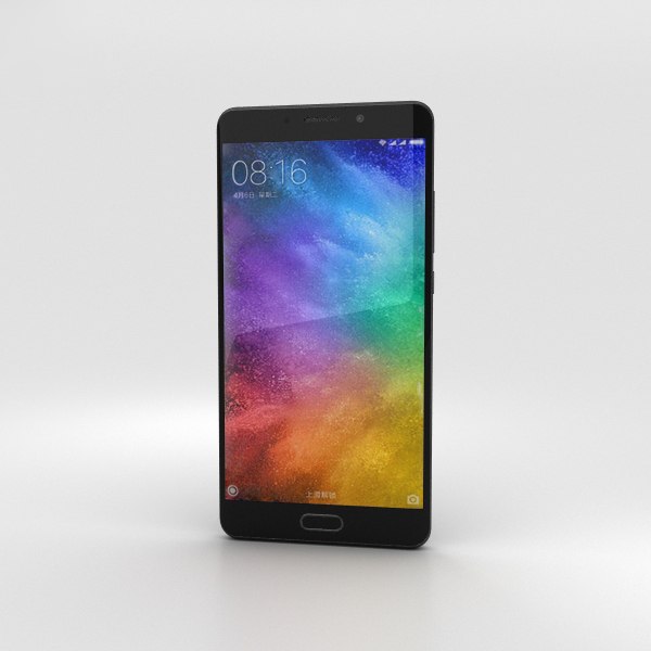 3D модель Xiaomi Mi Note 2 Black - TurboSquid 1325706