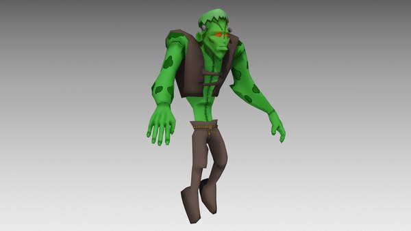 3D frankenstein cartoon model - TurboSquid 1630769