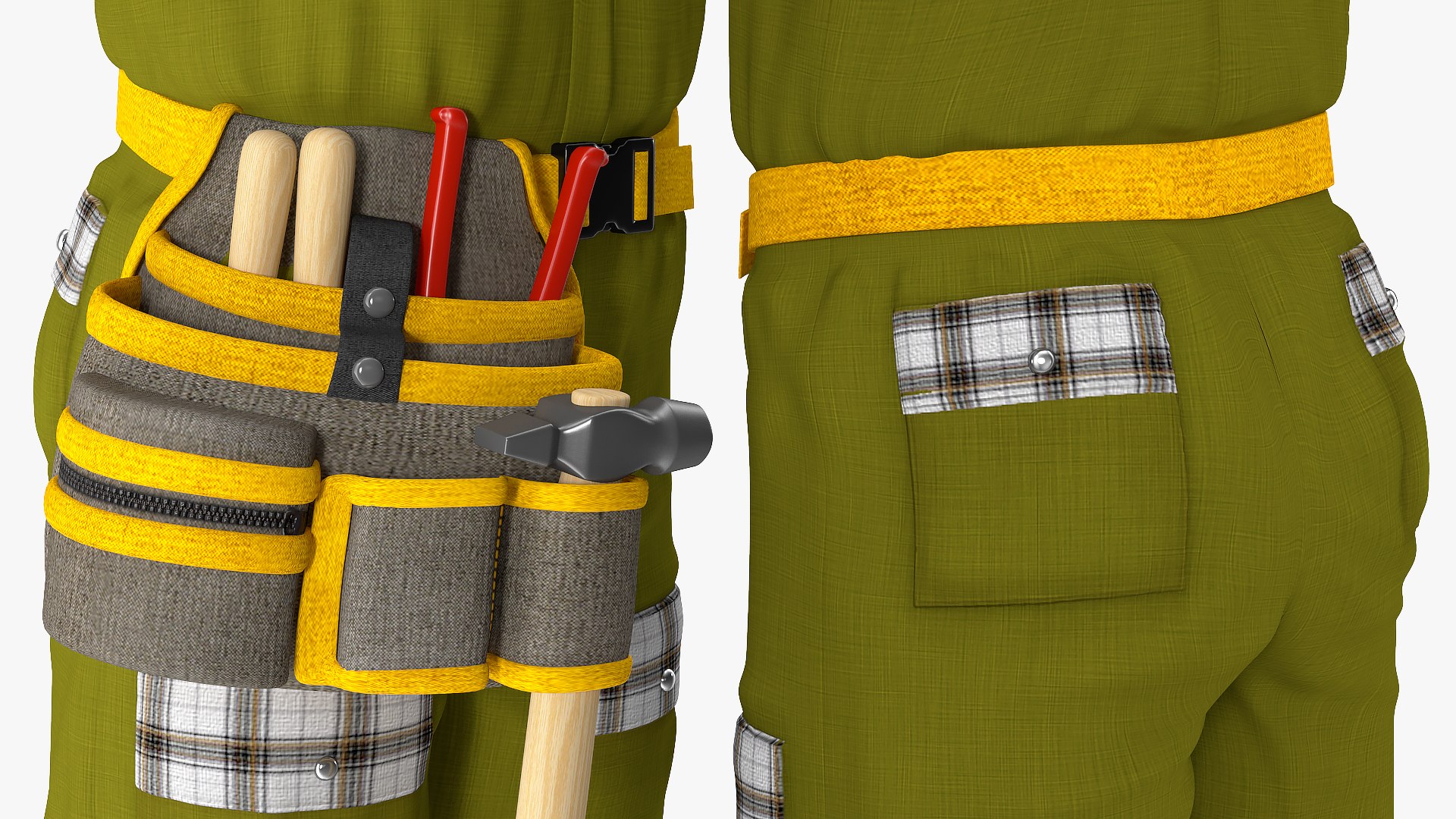 3D Carpenter Clothes Model - TurboSquid 1604516