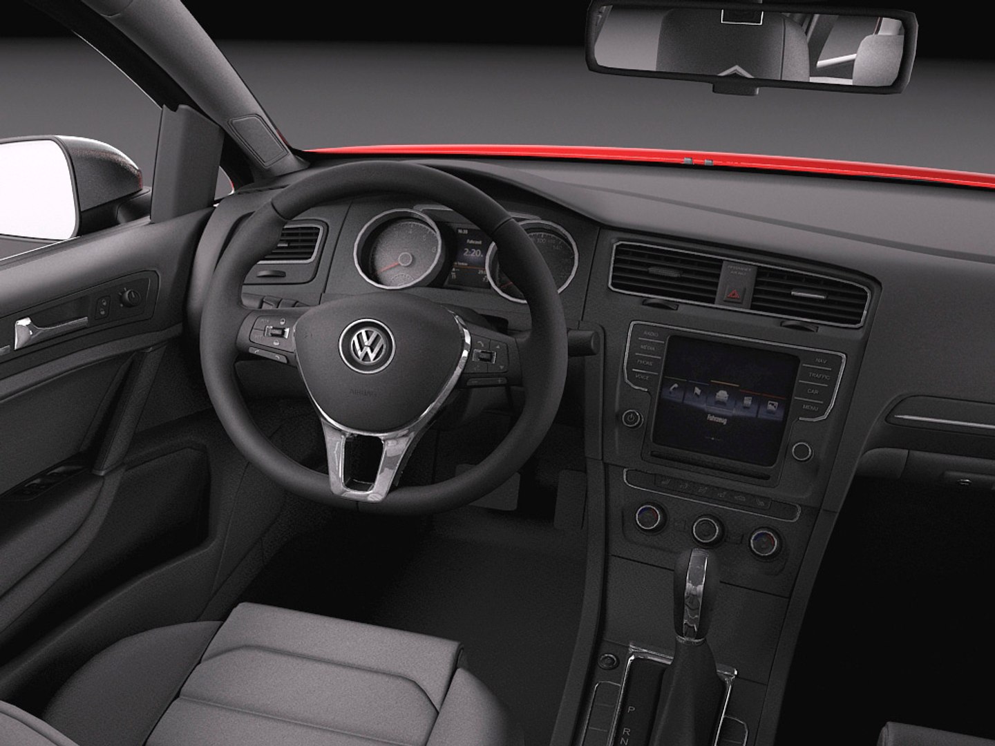 2015 volkswagen golf 3d model