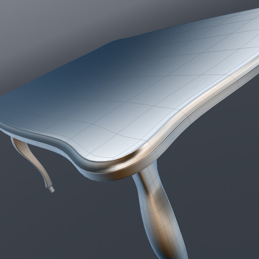 3ds Max Acrylic Table Classic Style