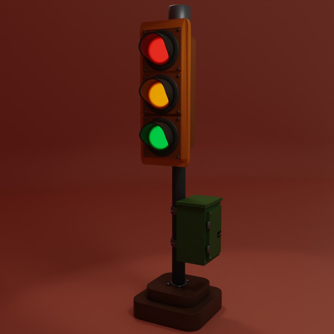 3D Model Traffic Light - TurboSquid 2072744