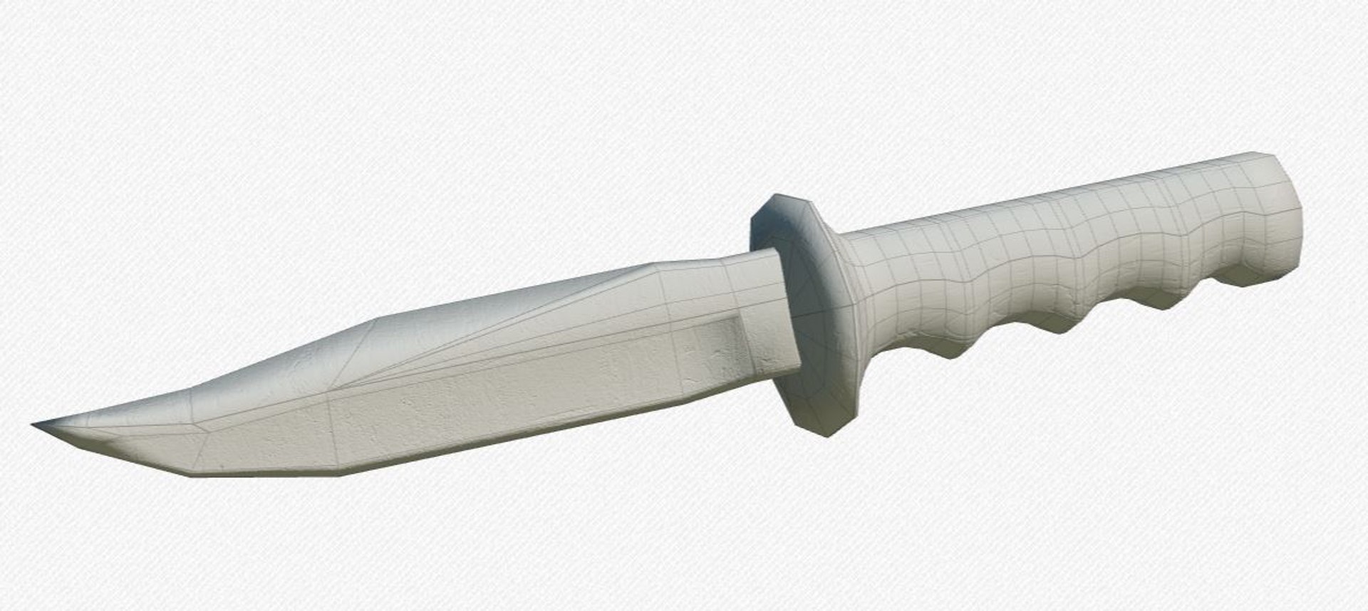 3dsmax Low-poly Knife