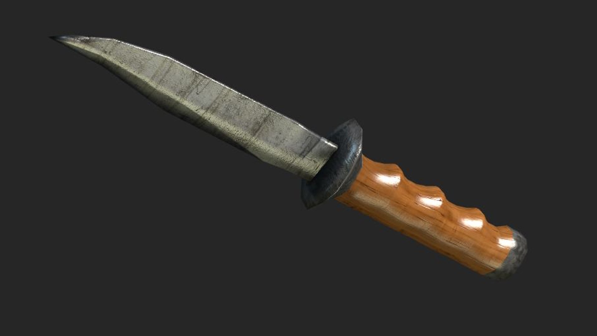 3dsmax Low-poly Knife