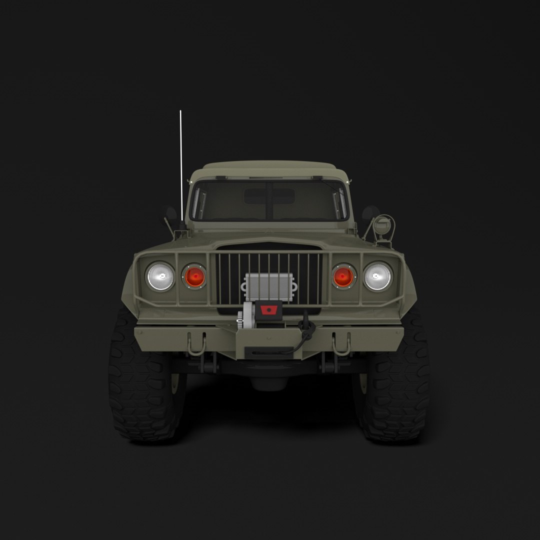 3D Jeep Kaiser M715 Five Quarter Rastrojero M715 Kia KM450 - TurboSquid ...