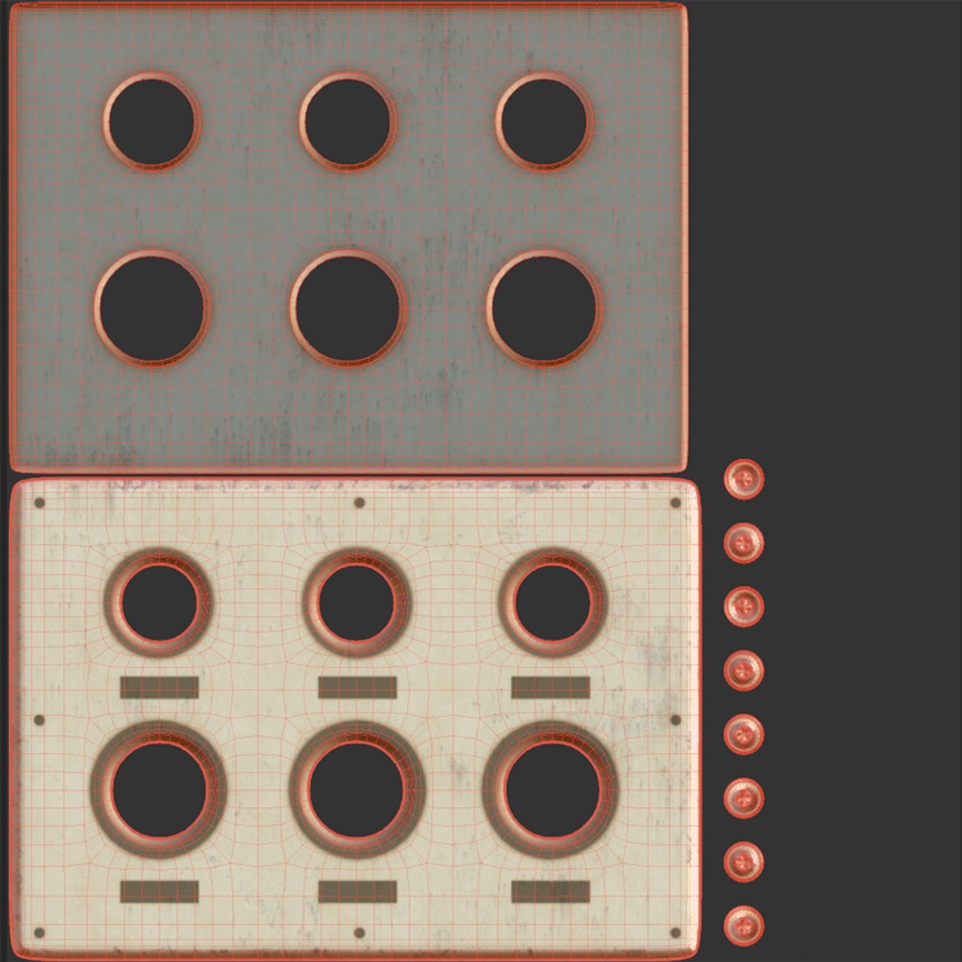 3D Gauge Panel - TurboSquid 1724834